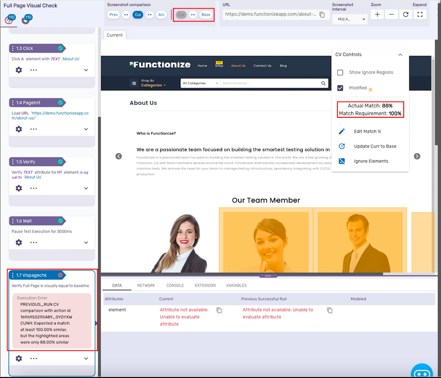 Debugging And Diagnosing Failed Test Cases Functionize